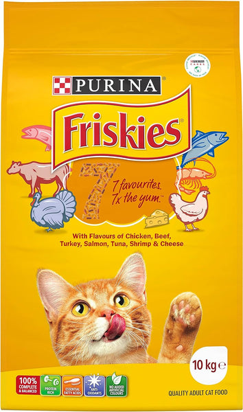 FRISKIES Adult 7 Dry Cat Food 10Kg – Pet Foods Online
