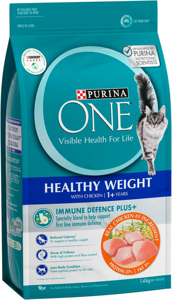 Adult Dry Cat Food Healthy Weight Chicken 1.4Kg – Pet Foods Online